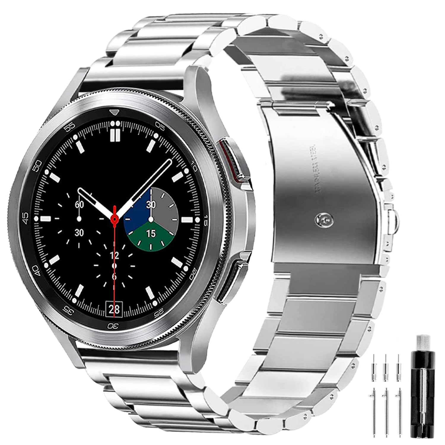 Compatible with Samsung Galaxy Watch 7 6 5 4 FE Band Pro Classic Active ...
