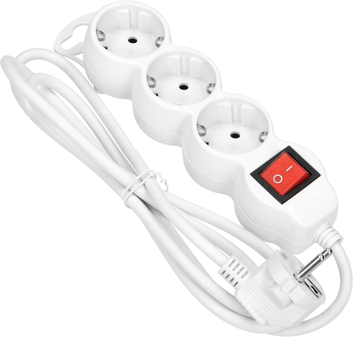 Orno 3-Way Power Strip with Switch and Child Lock 2300W 10A 5 Metre ...