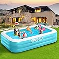 Amazon.com: Inflatable Pool for Kids and Adults, Elinoover 120" X 72" X ...