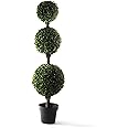 Amazon.com - Bornbridge 4' Boxwood Ball Tree - Lifelike Artificial ...