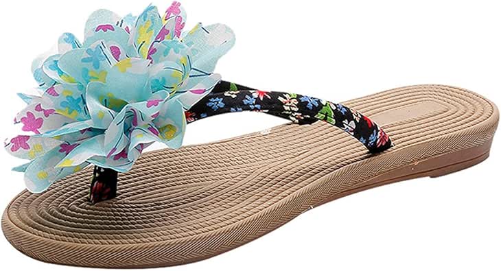 Fanatical-Night Slippers Flat Bottom Artificial Flower Modified Leg ...