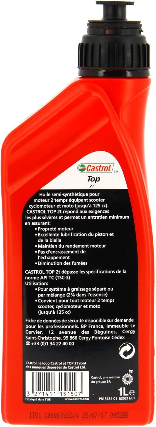 Castrol TOP! 2T, 2 Stroke Engine Oil – 1 L – BigaMart