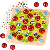 Amazon.com: Fat Brain Toys Ladybug's Garden Memory Game - Wooden ...