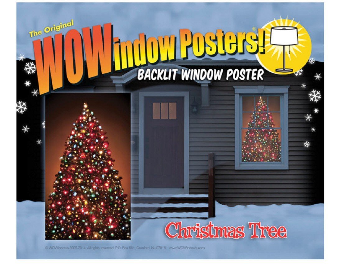 Amazon.com: WOWindow Posters Dashing Reindeer Christmas Window ...