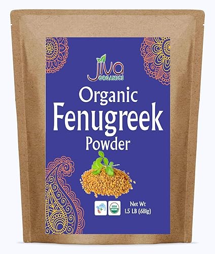 Jiva Organic Fenugreek Powder 1.5 LB Bulk Bag - Non-GMO, Gluten Free ...
