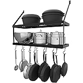 KES Pot Rack Wall Mounted, 30 Inches Pot and Pan Organizer Rack for ...