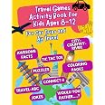 Travel Games Activity Book for Kids Ages 8-12: For Car Trips and Air ...