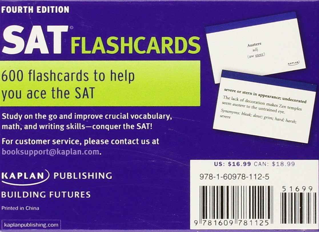 Mua Kaplan SAT Flashcards trên Amazon Mỹ chính hãng 2025 | Fado