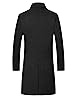 iCKER Mens Trench Coat Winter Wool Blend Jacket Overcoat Long Top Coat ...