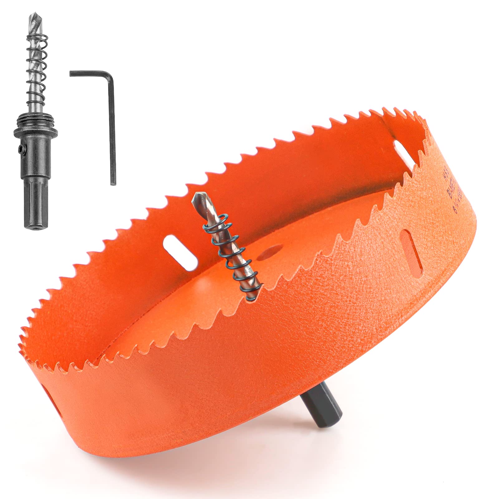 CPROSP 6-1/8 Inch Hole Saw, 6.1 inch 155mm Heavy Duty Hole Saw, 1 1/4 ...