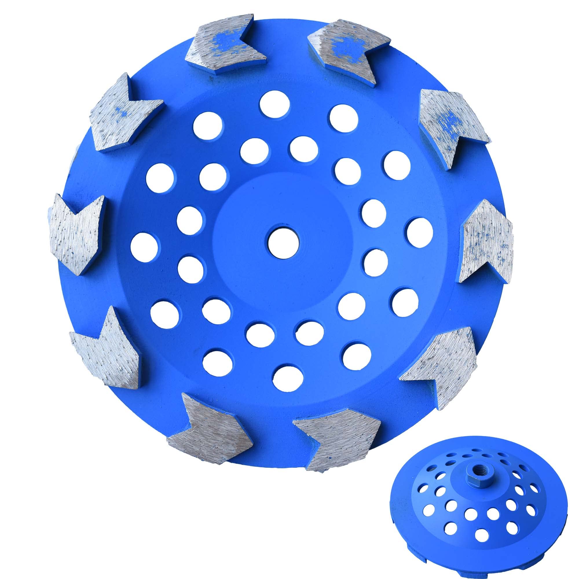 ACTINTOOL 7 in.x 5/8-11 in. Abor Threaded 10 Arrow Segments Grinding ...