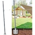 Amazon.com : 8FT Shade Sail Poles,Height-Adjustable Sun Shade Poles ...