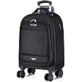 Amazon.com: Ponhog Rolling Backpack - 17 inch Laptop Backpack with 4 ...
