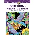 Amazon.com: Creative Haven Incredible Insect Designs Coloring Book ...
