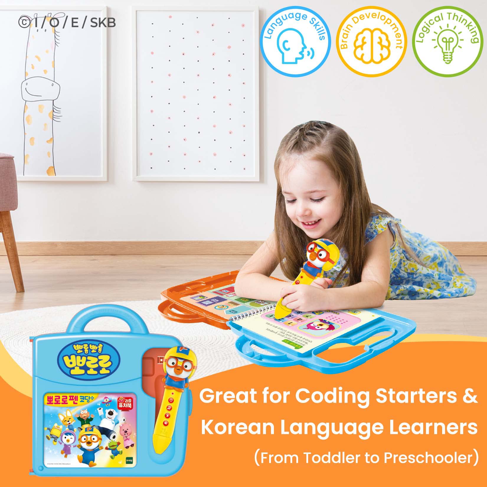 Mua Pororo Korean Alphabet +Basic Coding, Learning Toys, English, Math ...