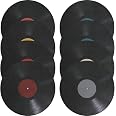 Amazon.com: 8Pcs Decorative Vinyl Records Wall Decals PVC Vintage Decor ...