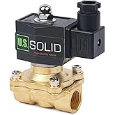 Amazon.com: U.S. Solid 1/2" Brass Electric Solenoid Valve Underwater 110V AC Normally Closed ...