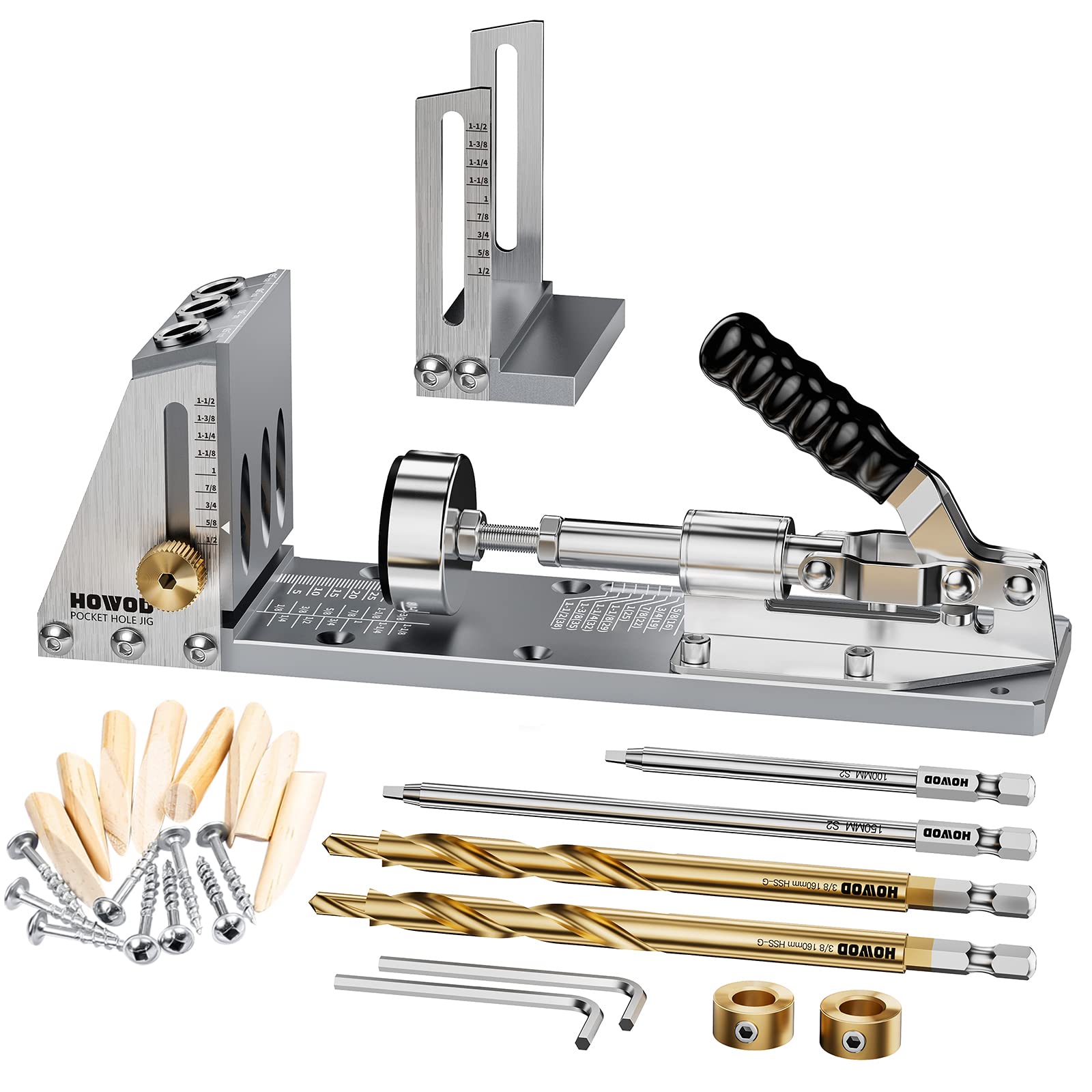 Mua Pocket Hole Jig Kit, Professional and Upgraded All-Metal Pocket ...