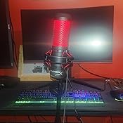 HyperX HX-MICQC-BK QuadCast – Standalone Microphone for: Amazon.co.uk ...