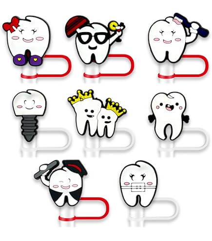 Stanley Toppers Cute 8Pcs Cheelead Staw Toppes Fo Stanley, 10mm Chee ...