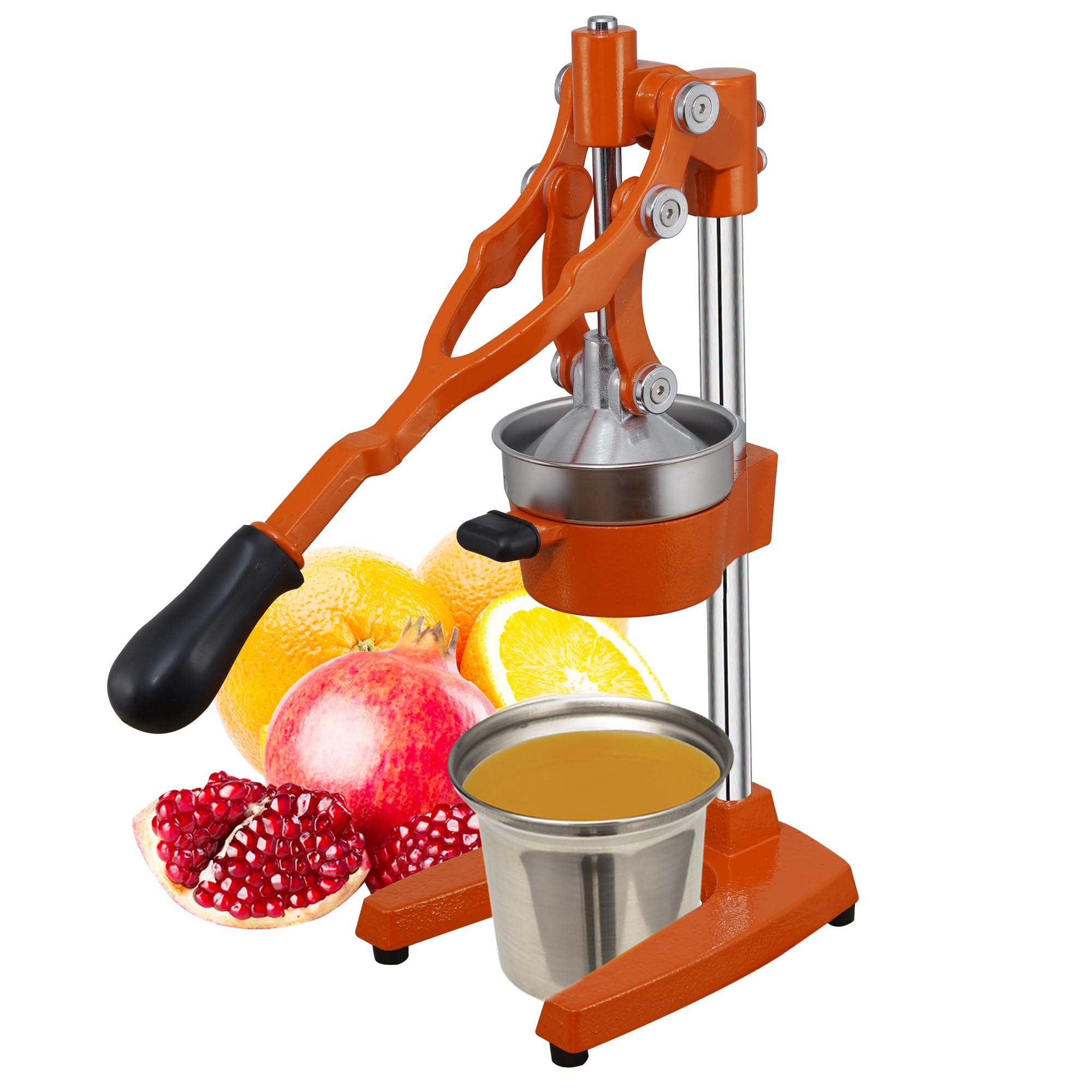 Gowintech 19 Inch Height Extra Tall Commercial Heavy Duty Cast Iron Hand Press Manual Orange ...