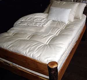 Amazon.com: Holy Lamb Organics Quilted Ultimate Wool Mattress Topper ...