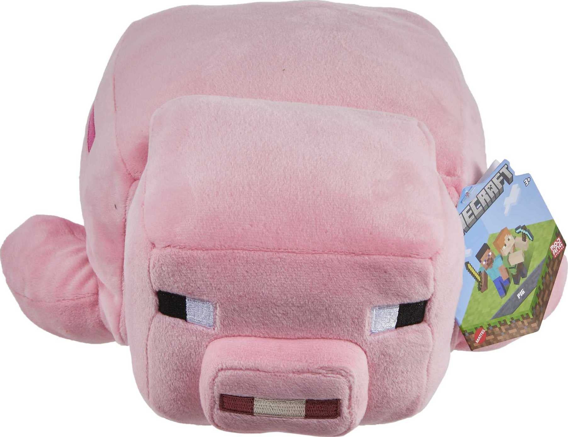 Mua Mattel Minecraft Plush Pig 12-inch Stuffed Animal Figure, Floppy ...