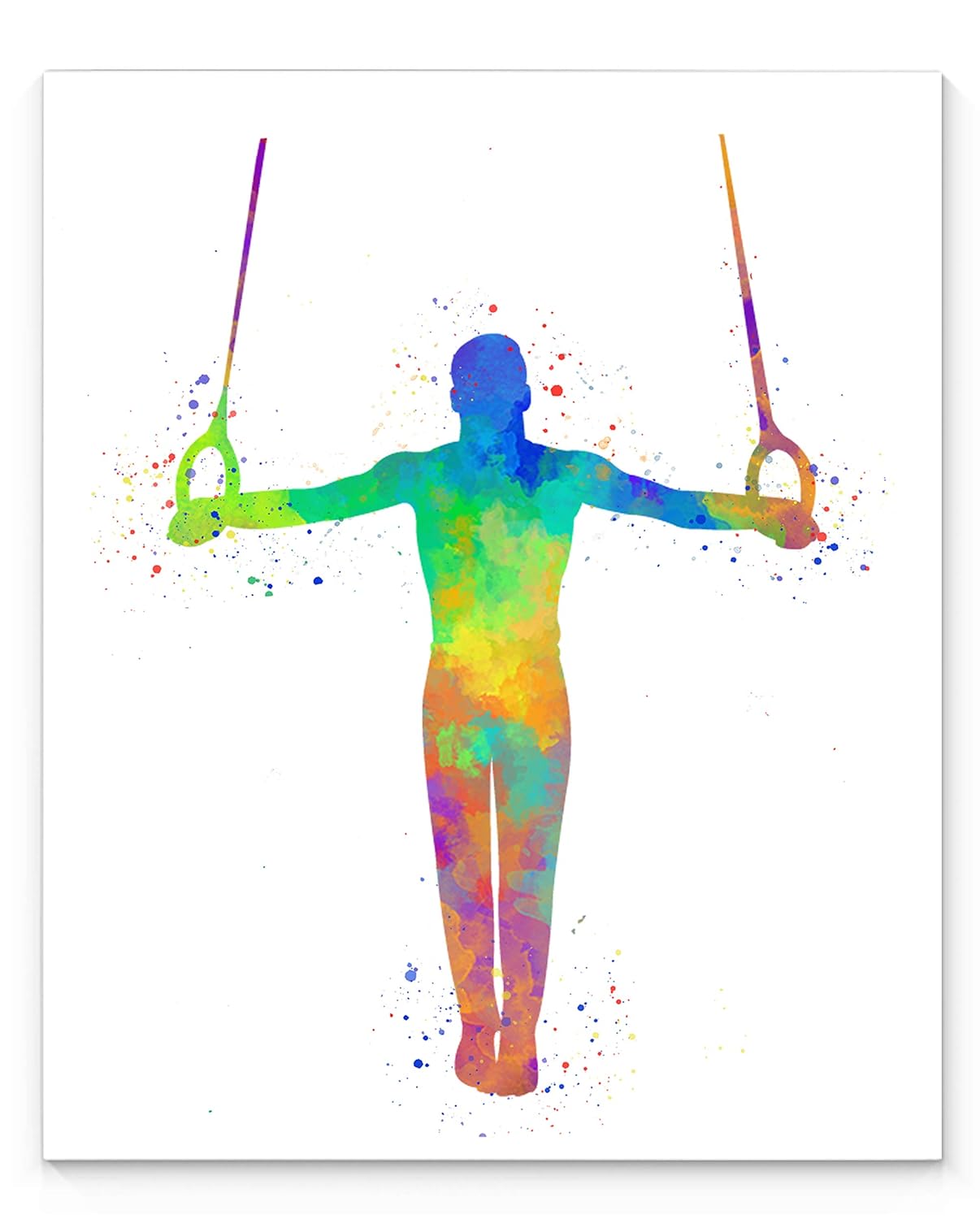 Amazon.com: Male Gymnastics Sport Abstract Wall Art, 11x14 Ideal for ...