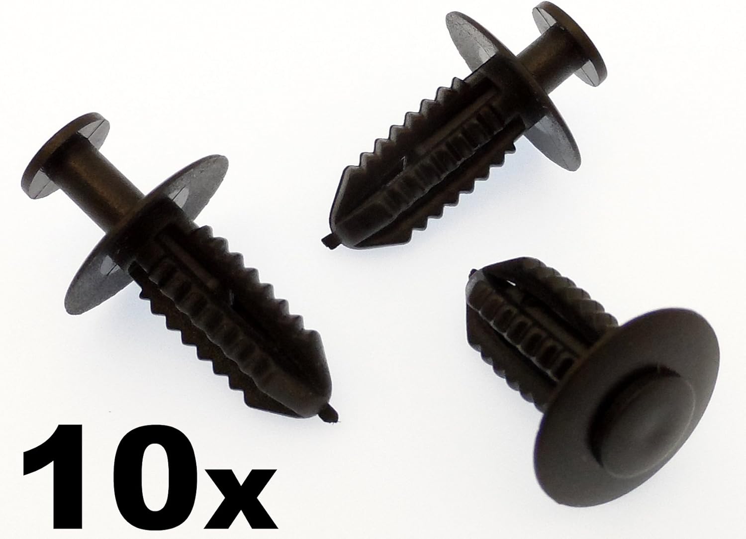 10x Plastic Push Fit Rivets Wheel Arch / Fender Lining Fastener Clips ...