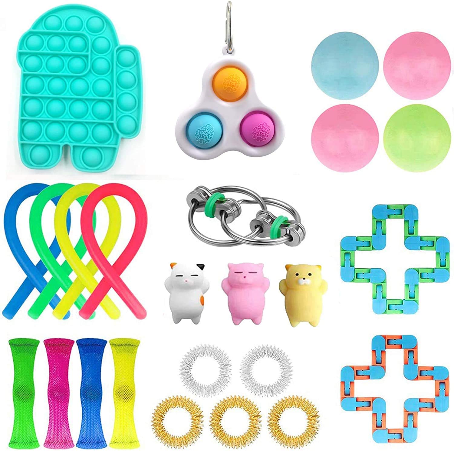 Buy eaglecam Fidget Toy Set, Fidget Pack Cheap Pop It Fidget Toy Push ...