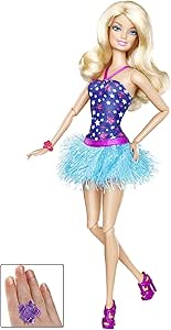 Amazon.com: Barbie Fashionistas Barbie Blue Dress Doll : Toys & Games