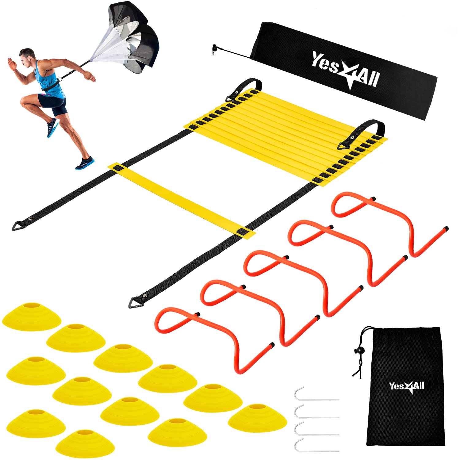 Mua Yes4All Speed Training Equipment Set: 15ft Agility Ladder ...