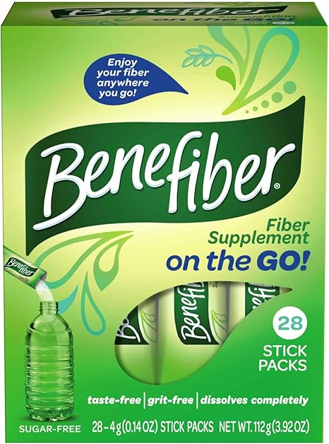 Amazon.com: Benefiber Fiber Supplement On the Go Stick Packs for ...