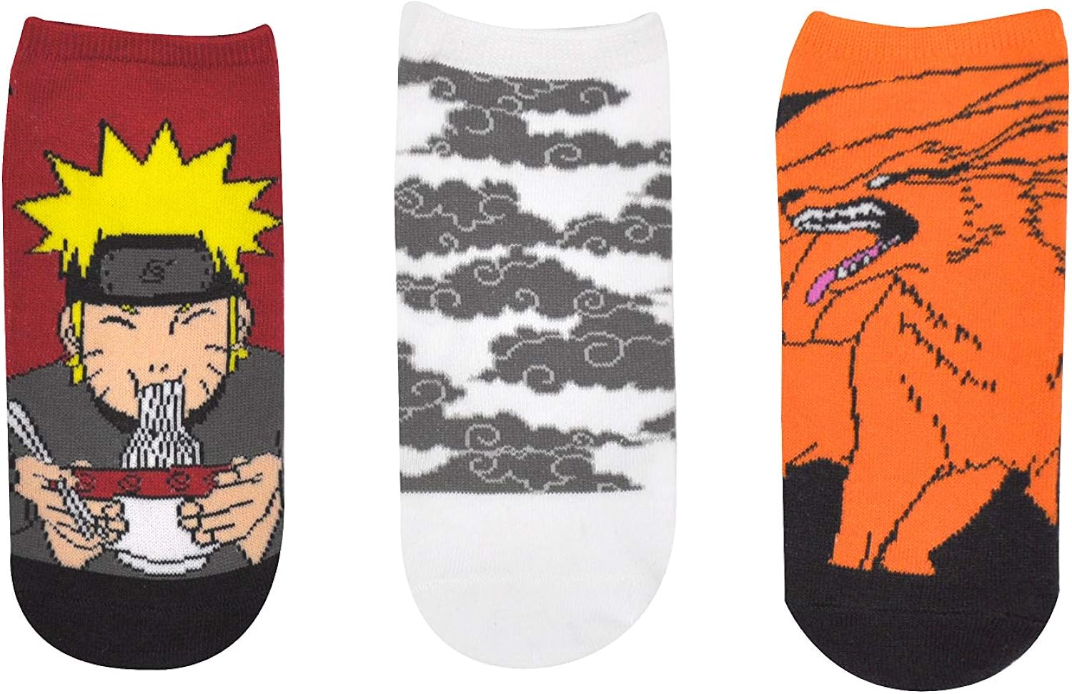 Amazon.com: Naruto Shippuden Socks Cosplay (3 Pair) - (1 Size) Naruto ...