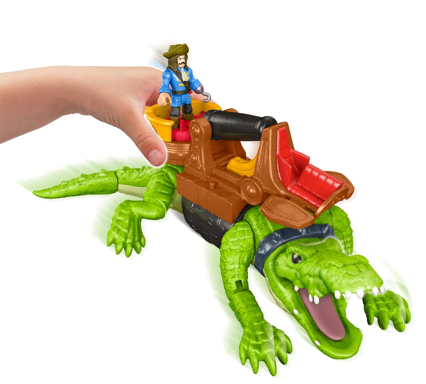 Imaginext Preschool Toys Walking Croc & Pirate Hook 5-Piece Playset ...