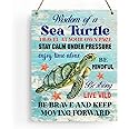 Amazon.com: Sea Turtle Decor Inspirational Turtle Decor Plaque Signs ...
