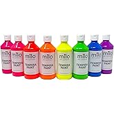 Amazon.com: milo Tempera Paint Set of 8 Colors | 16 oz Bottles | Made ...