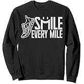 Amazon.com: funny running runner smile every mile cool graphic & saying ...