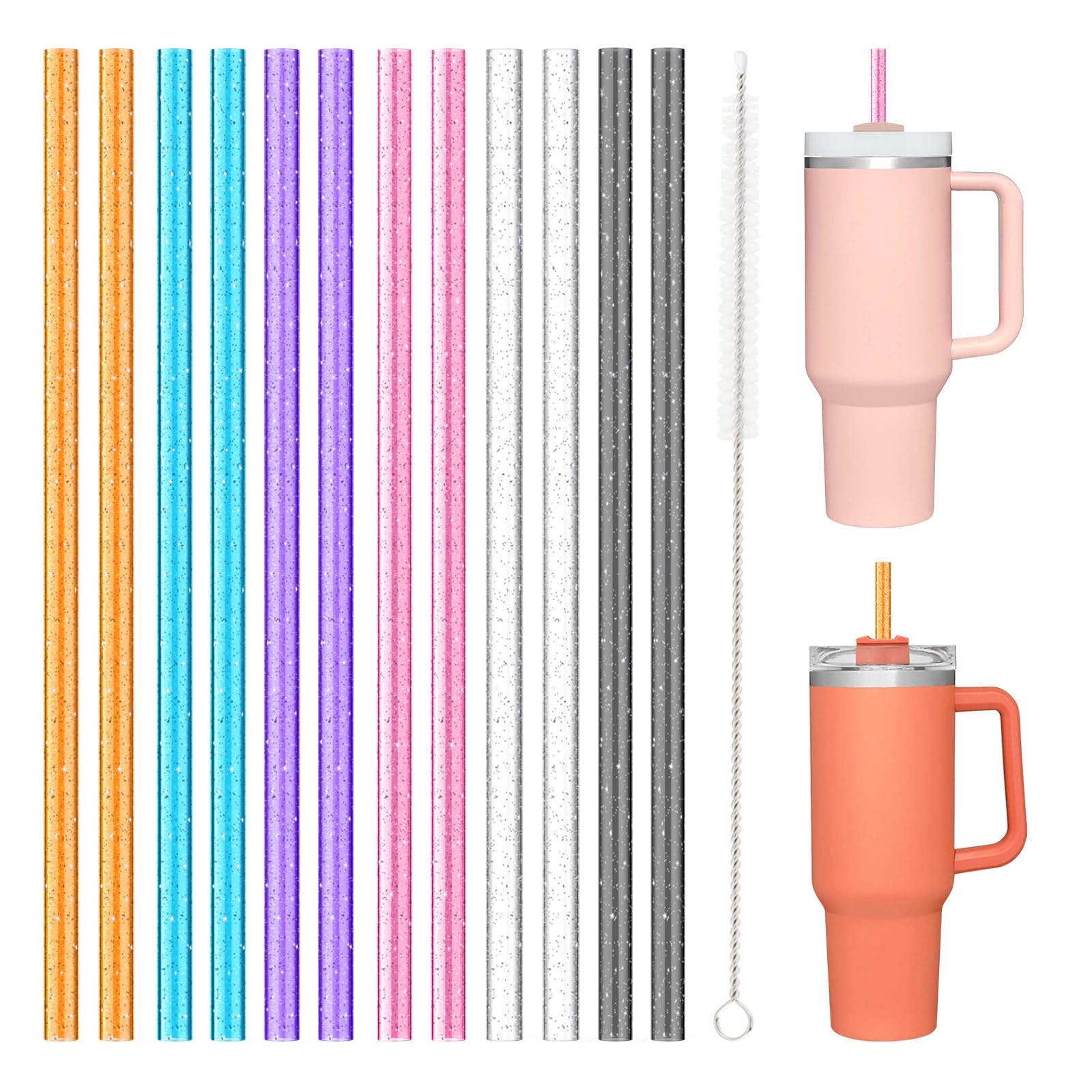 Allwith 12 PCS Replacement Straws for Stanley|Owala|Simple Modern 40oz ...