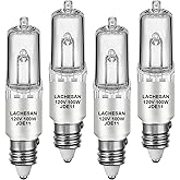 GMY JDE11 120V 100W T4 Mini Candelabra Base 1600lm 2800K Clear Dimmable JD E11 Halogen Light ...