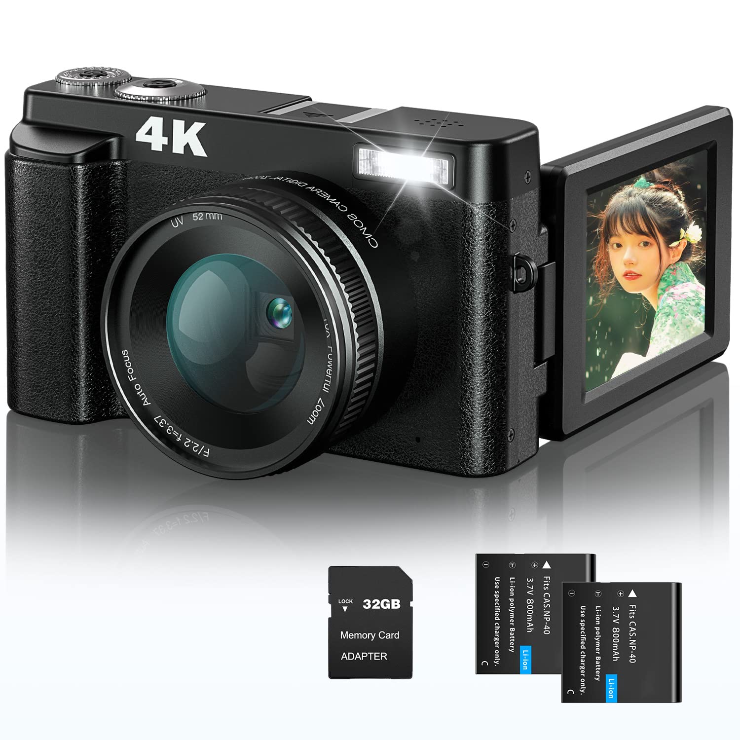 Mua CAMKORY 4K Digital Camera, Autofocus, 48 Megapixels, 4K Resolution ...