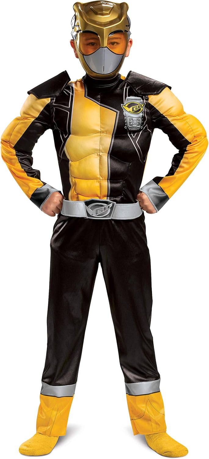 Amazon.com: Power Rangers Classic Beast Morphers Gold Ranger - Disfraz ...