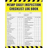 MEWP Daily Inspection Checklist Log Book: Mobile Elevating Work ...