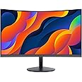 KOORUI 24-Inch Curved Computer Monitor- Full HD 1080P 60Hz Gaming ...