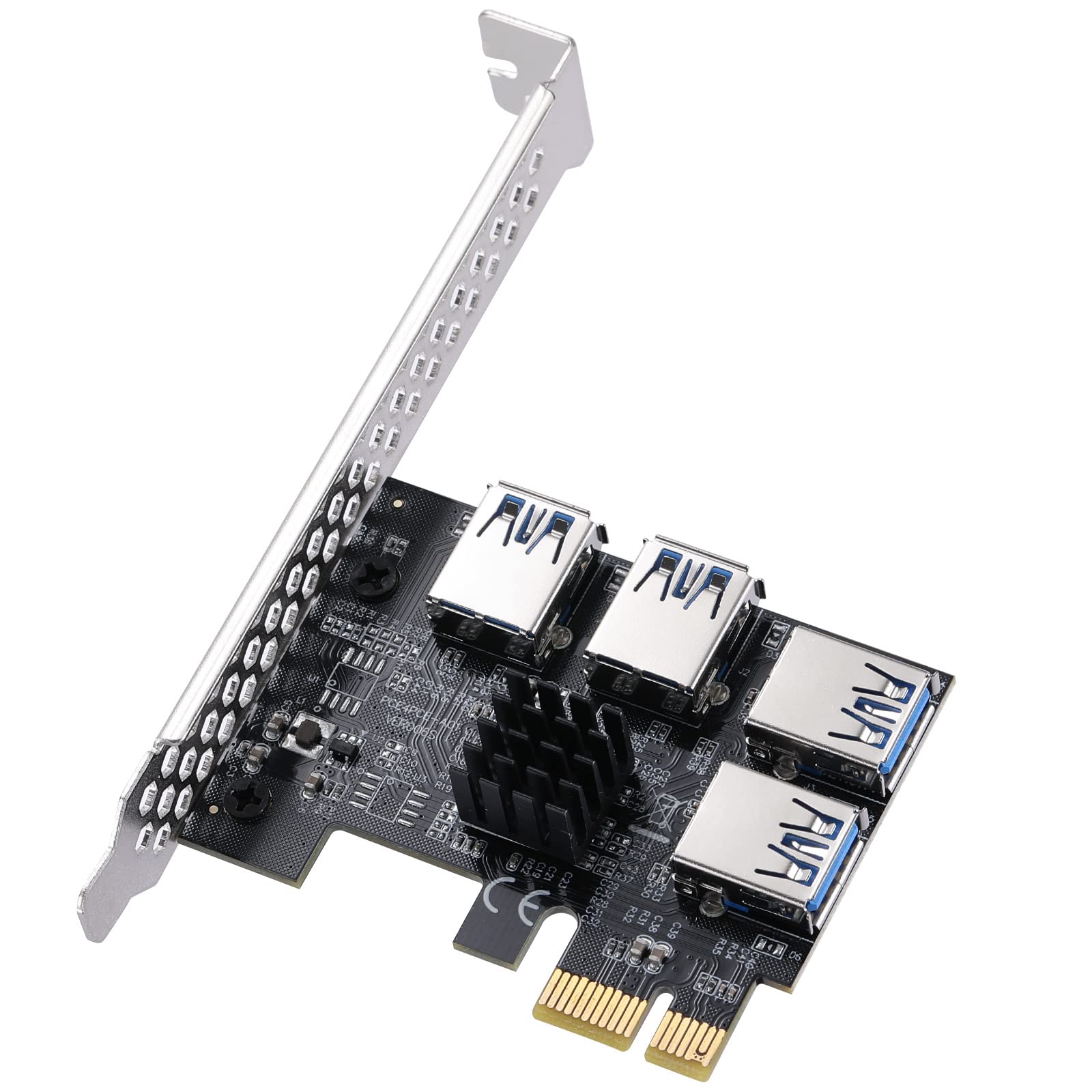 Mua JKTINK PCIe 1 to 4 Riser Card, Pcie Splitter 1 to 4 PCI Riser Card ...