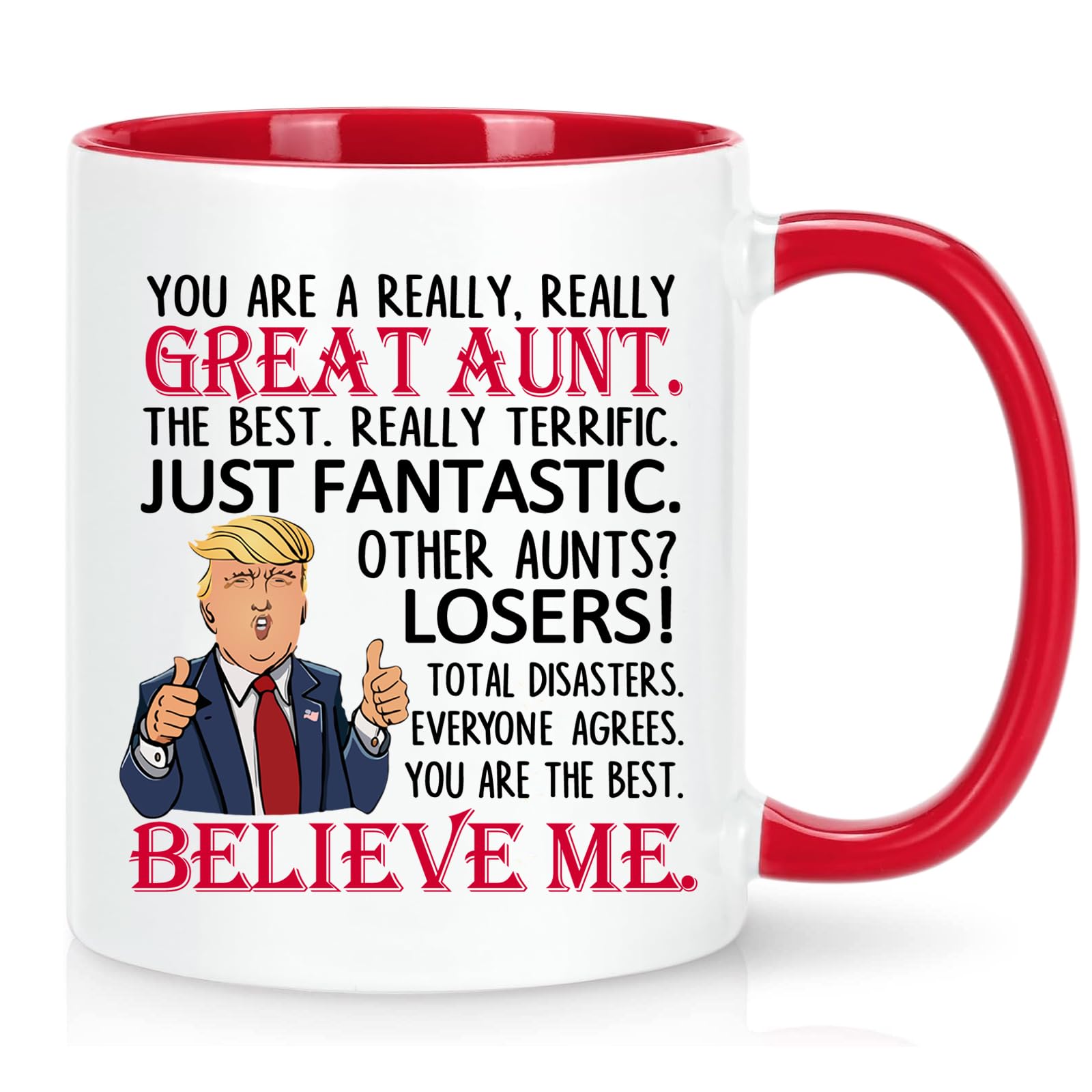 WENSSY Funny Great Aunt Gifts Mug, You’re a Great Aunt Mug, Best Mother ...