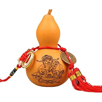 Amazon.com: Traditional chinese natrual gourd/Chinese Good Luck Wu Lou ...