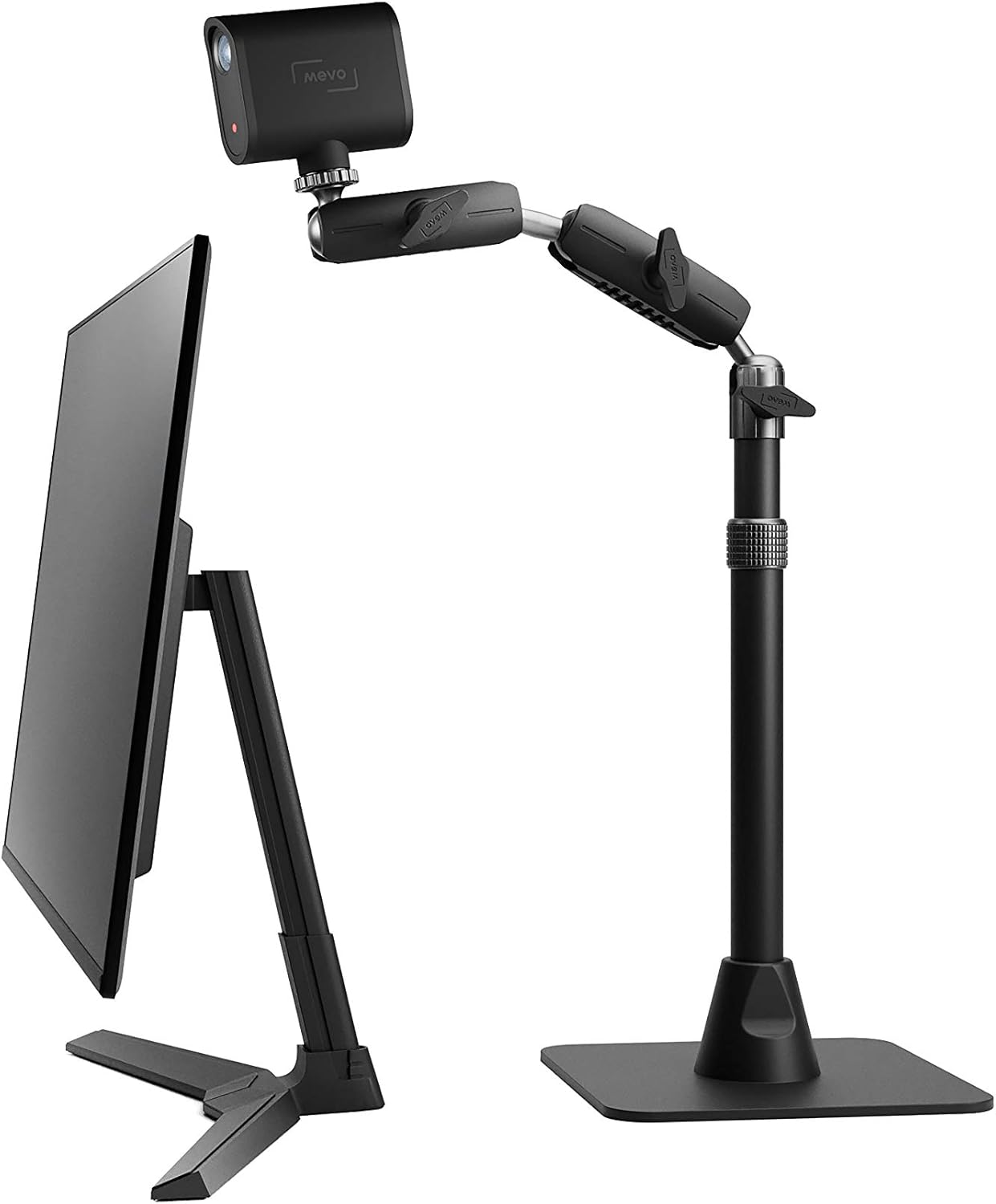 Mevo MV3-11A-BL Table Stand – Weighted Adjustable Telescoping Desktop ...