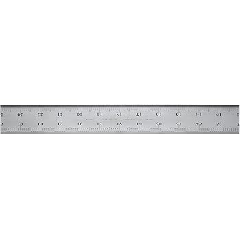 Starrett C416R-36 Heavy Spring Tempered Steel Rule With Inch ...