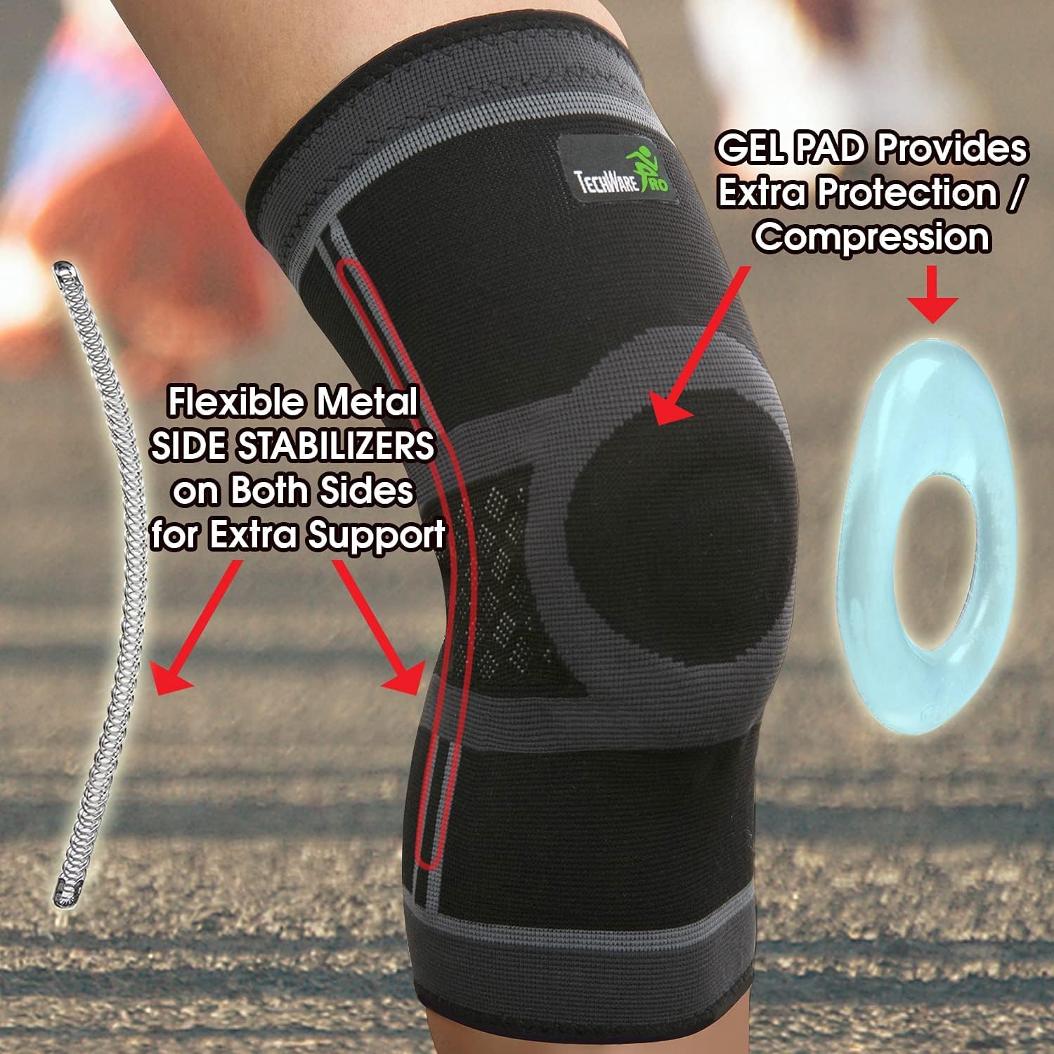Mua TechWare Pro Knee Brace for Women & Men - Knee Compression Sleeve ...